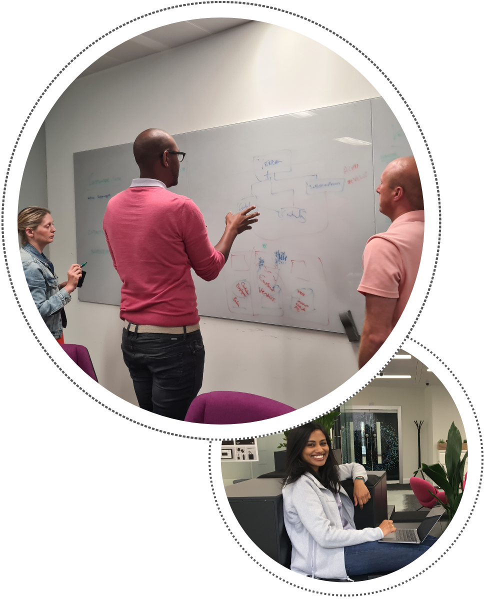 Photographs of Breaking Wave community members